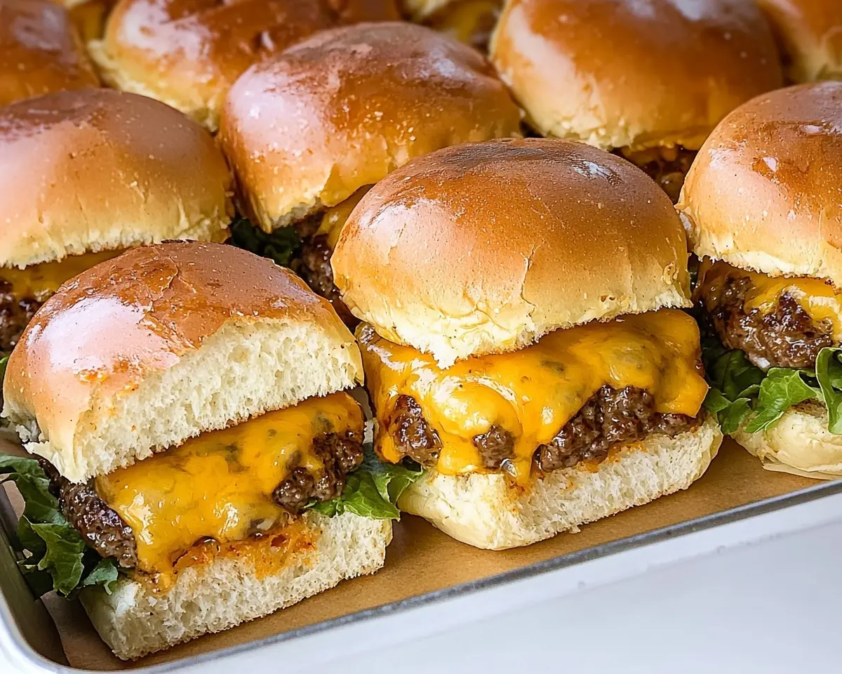 Classic Cheeseburger Game Day Sliders | Tasty At Home