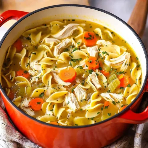 Ultimate Dutch Oven Chicken Noodle Soup Recipe | Tasty At Home