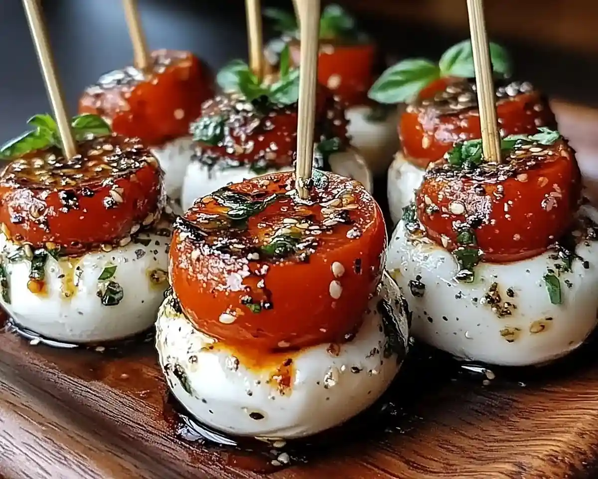 Mini Caprese Bites Recipe: Simple Italian Appetizers Ready In 10 ...
