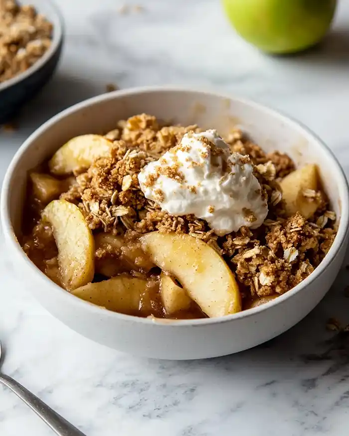 Easy & Healthy Apple Crisp With Oat Crumble | Tasty At Home