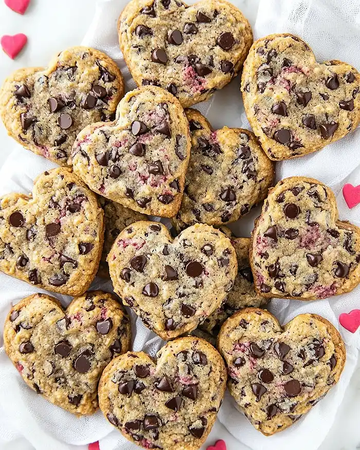 Heart-Shaped Chocolate Chip Cookies: Simple Valentine's Recipe | Tasty ...