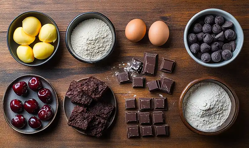 Sweet Roasted Cherry Brownies | Tasty At Home