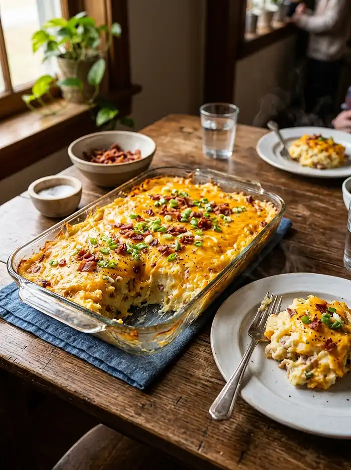 Easy Twice Baked Potato Casserole Recipe | Tasty At Home
